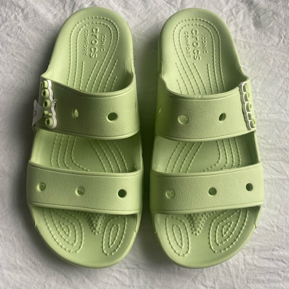 CROCS | Shoes | Crocs Green Sandals | Poshmark